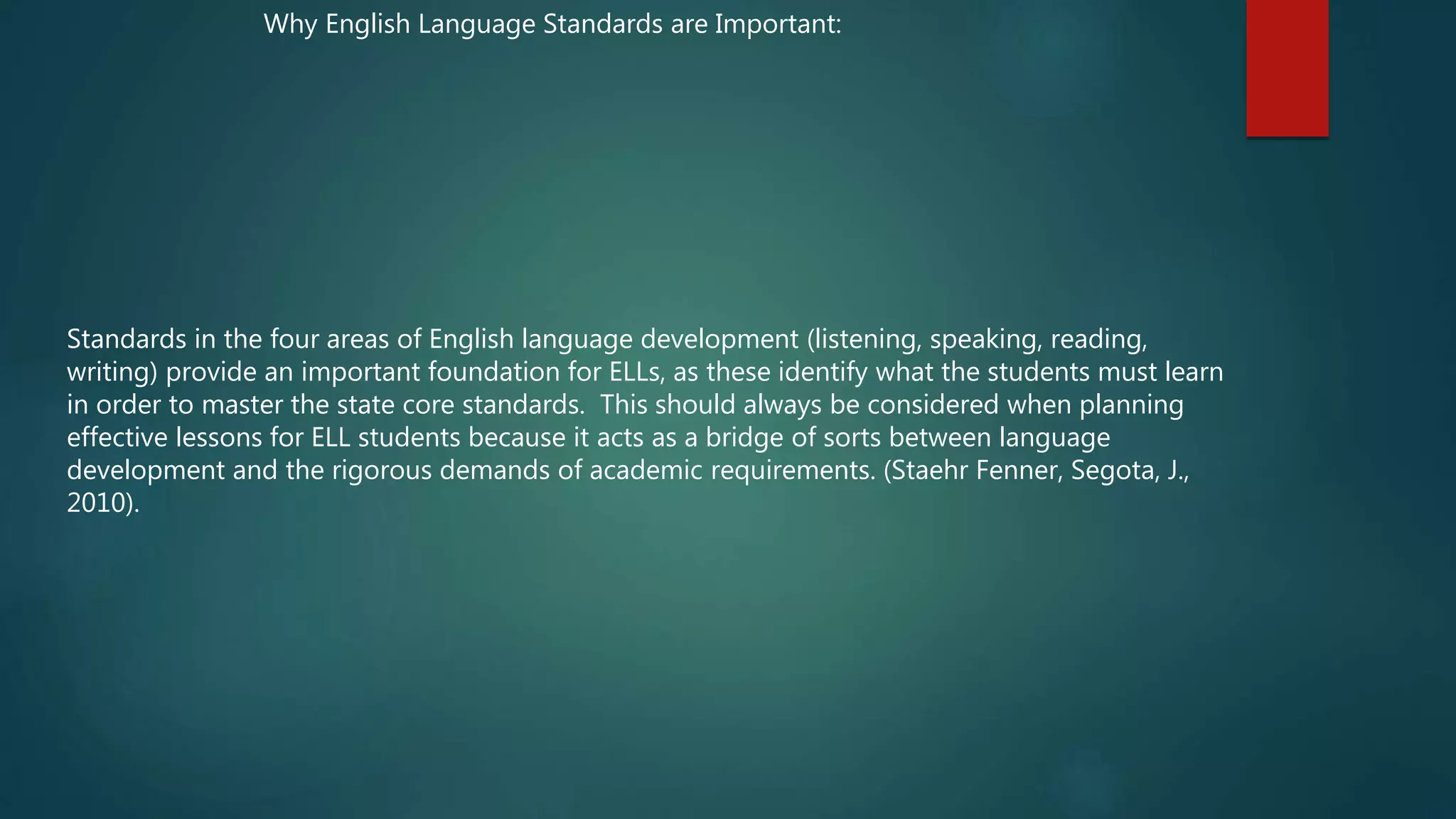 Workshop3 Teaching Strategies for ELL Students | PPTX