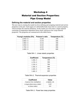 Workshop4 creep-props | PDF