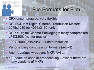 Workshop 4 audiovisual digital preservation strategy | PPT