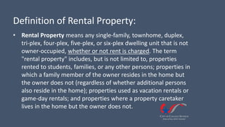 Rental Registration | PPTX
