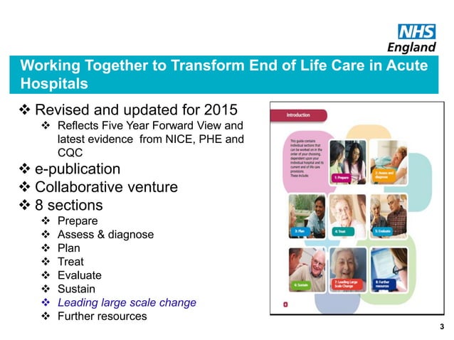 Transforming End of Life Care in Acute Hospitals PM Workshop 5: How to ...
