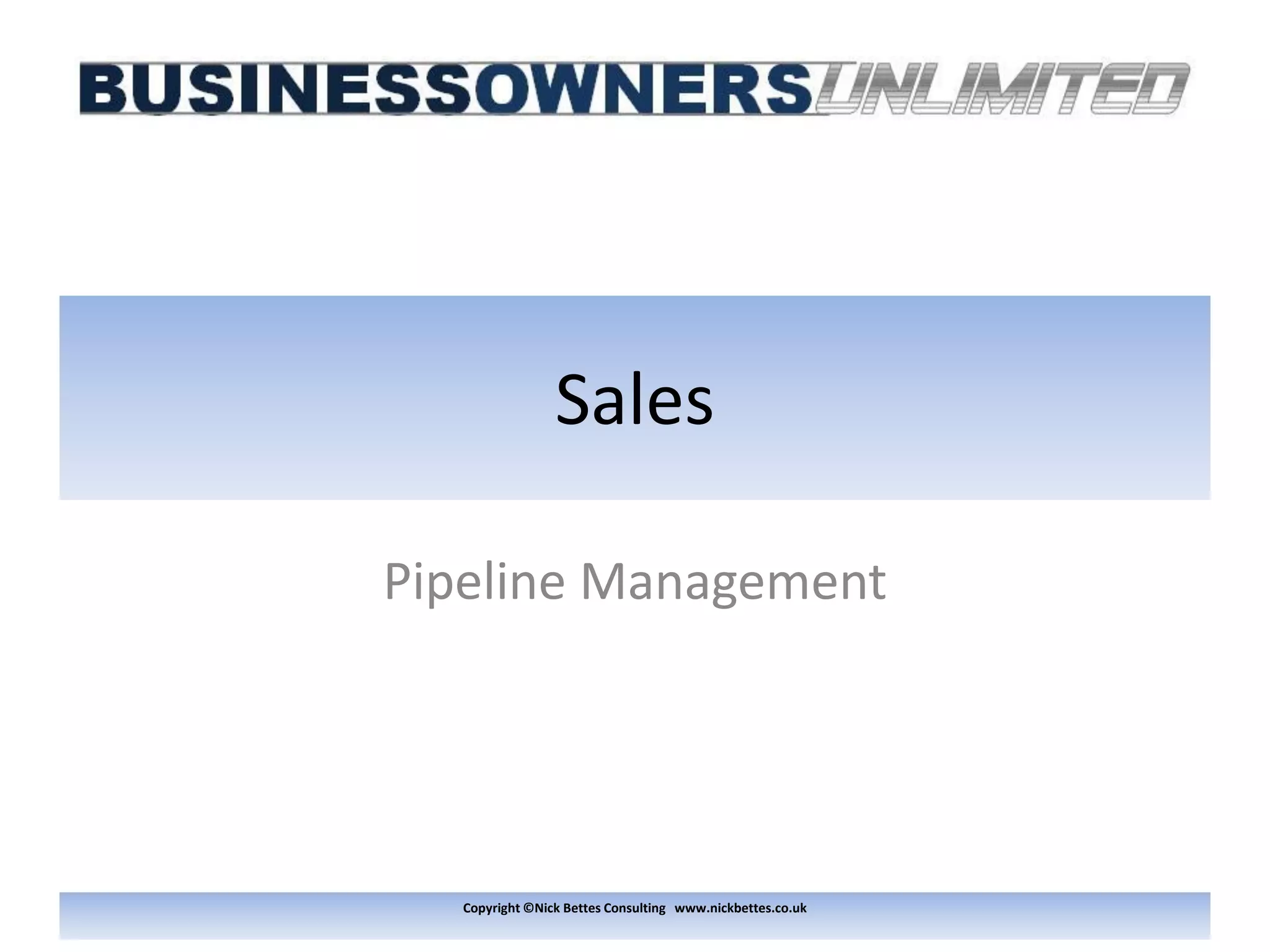 Managing your sales pipeline | PDF