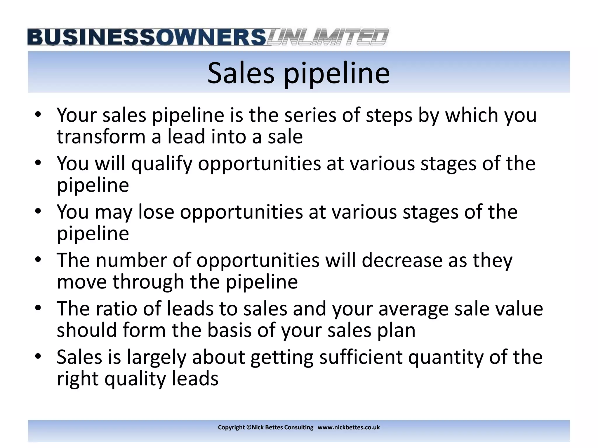 Managing your sales pipeline | PDF