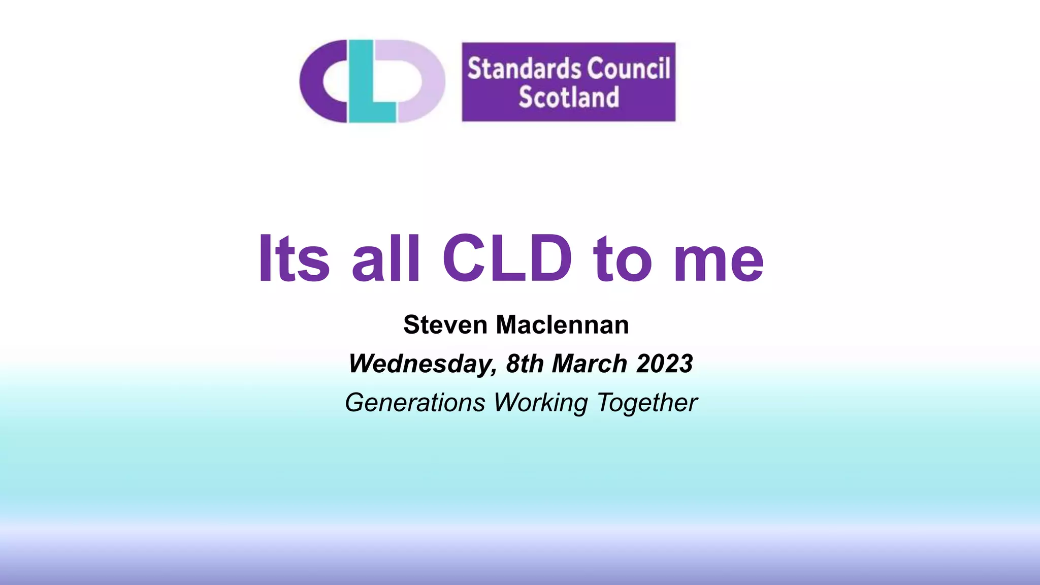 Community Learning & Development goes Intergenerational | PPTX