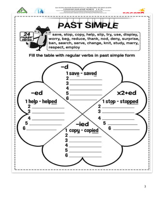 LET´S PRACTICE GRAMMAR USING SIMPLE PAST TENSE | DOCX