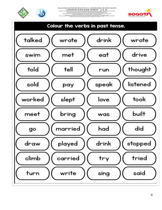 LET´S PRACTICE GRAMMAR USING SIMPLE PAST TENSE | DOCX