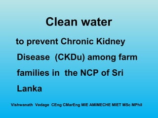 CKDu Sri Lanka | PPT