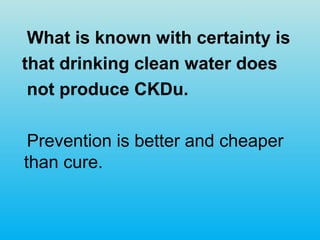 CKDu Sri Lanka | PPT