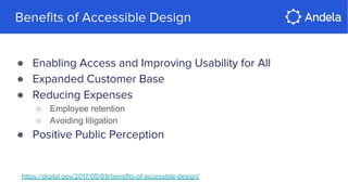 Accessible Design Presentation | PDF | Web Design and HTML | Internet