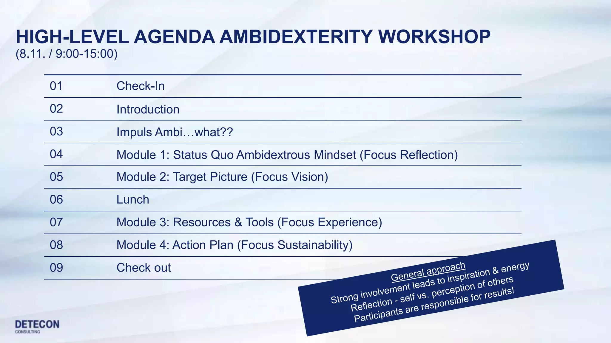 Ambidexterity Workshop | PPTX