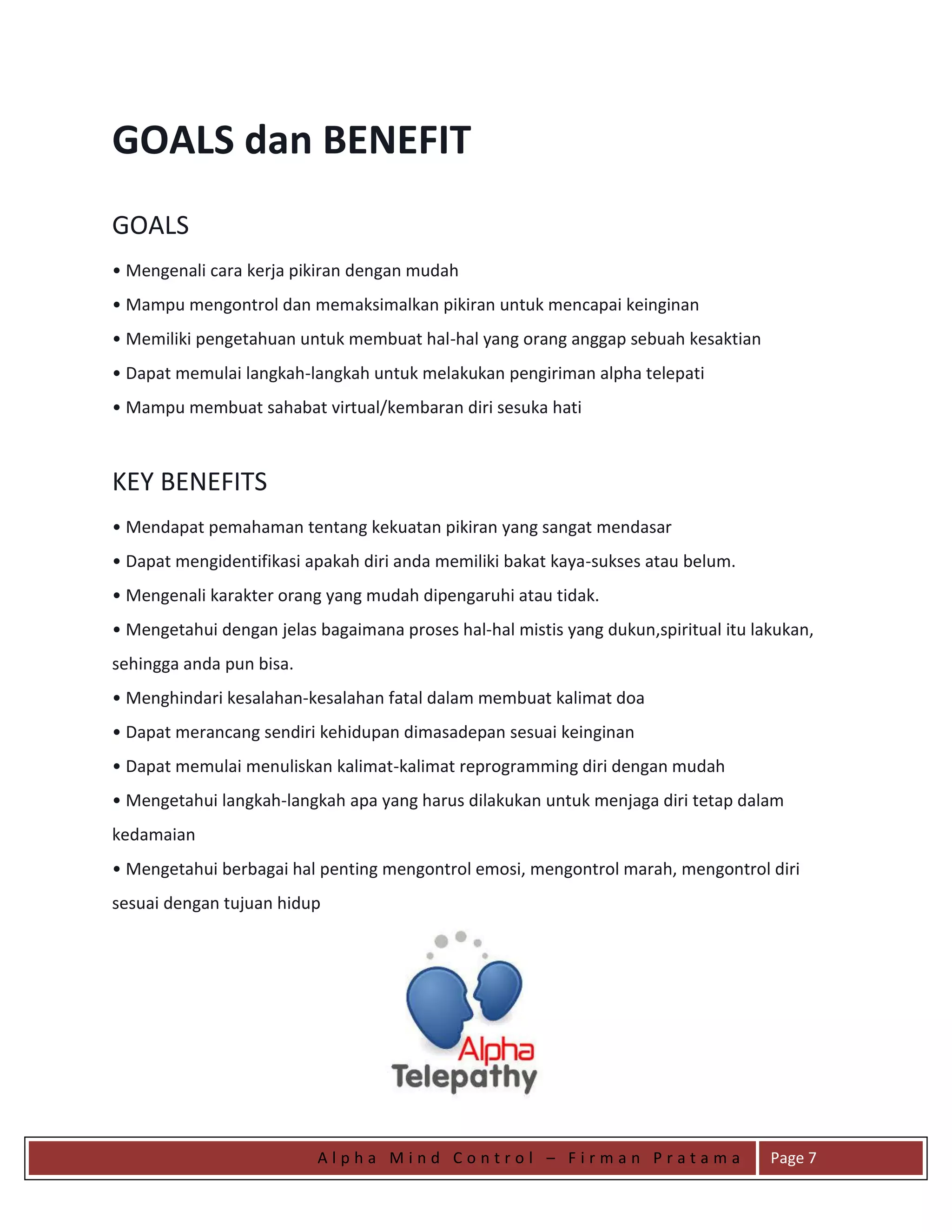 Workshop alpha mind control | PDF