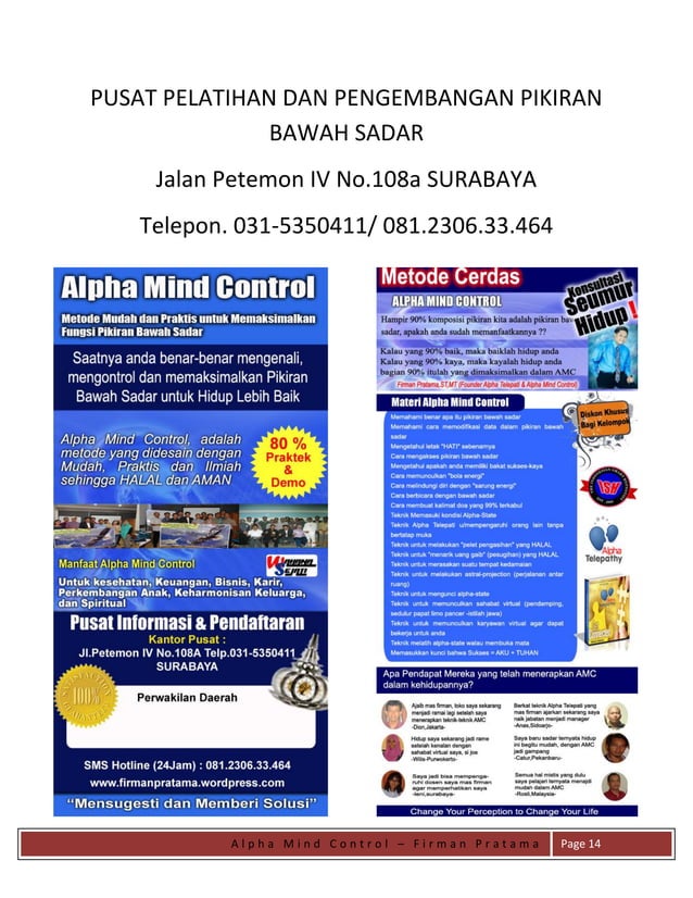 Workshop alpha mind control | PDF