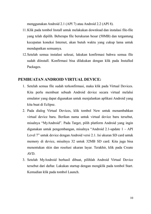 Ebook Workshop Dasar android | PDF