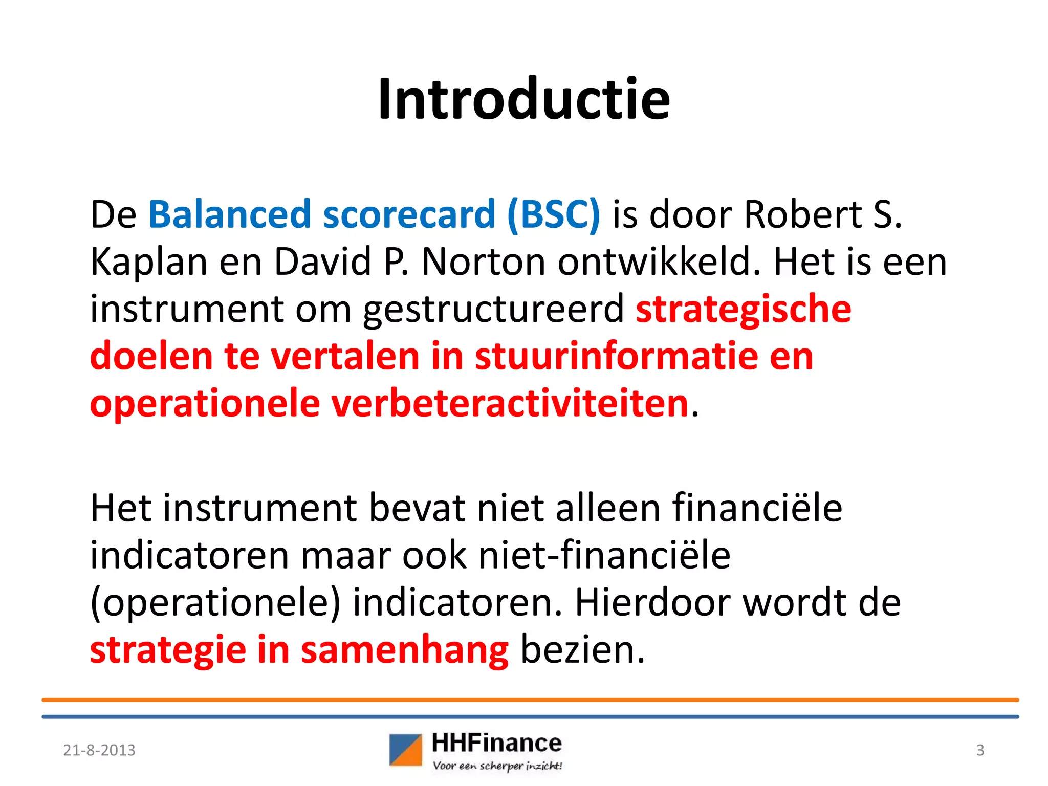 Workshop balanced scorecard | PPTX