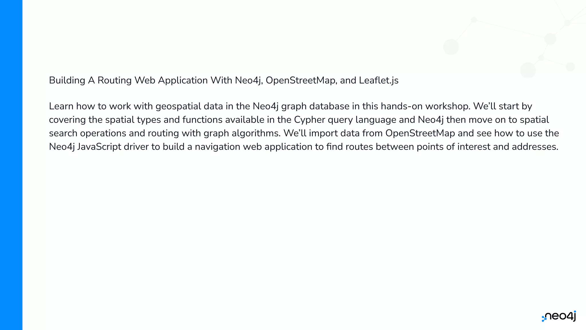 Training Series Build A Routing Web Application With Openstreetmap