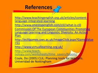 Workshop clil copia | PPTX