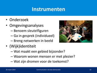 Communicatie in de doe-democratie | PDF