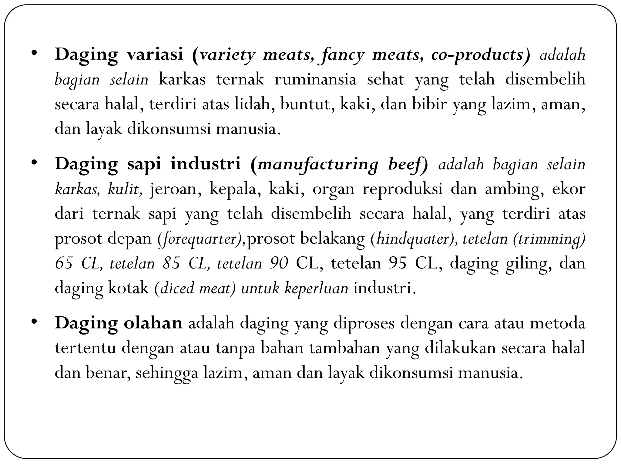Konsumsi dan Permintaan Daging Sapi dan Kerbau Masyarakat Indonesia | PDF