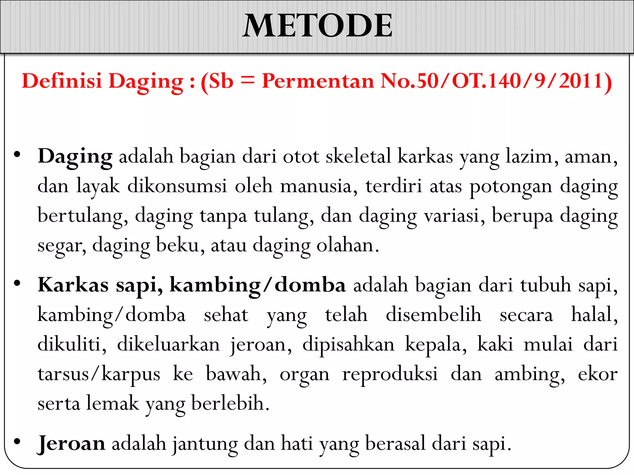 Konsumsi dan Permintaan Daging Sapi dan Kerbau Masyarakat Indonesia | PDF