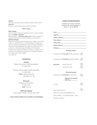 Workshop darbuka kemanche_schedaiscrizione | PDF
