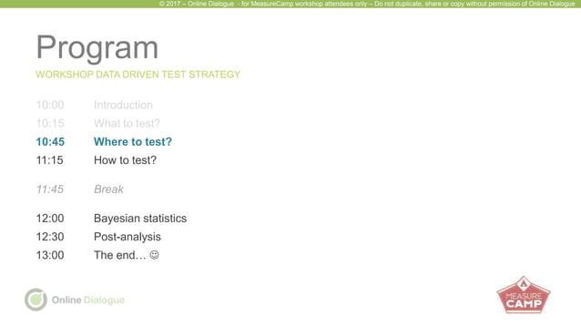 Workshop Data Driven Test Strategy Ppt