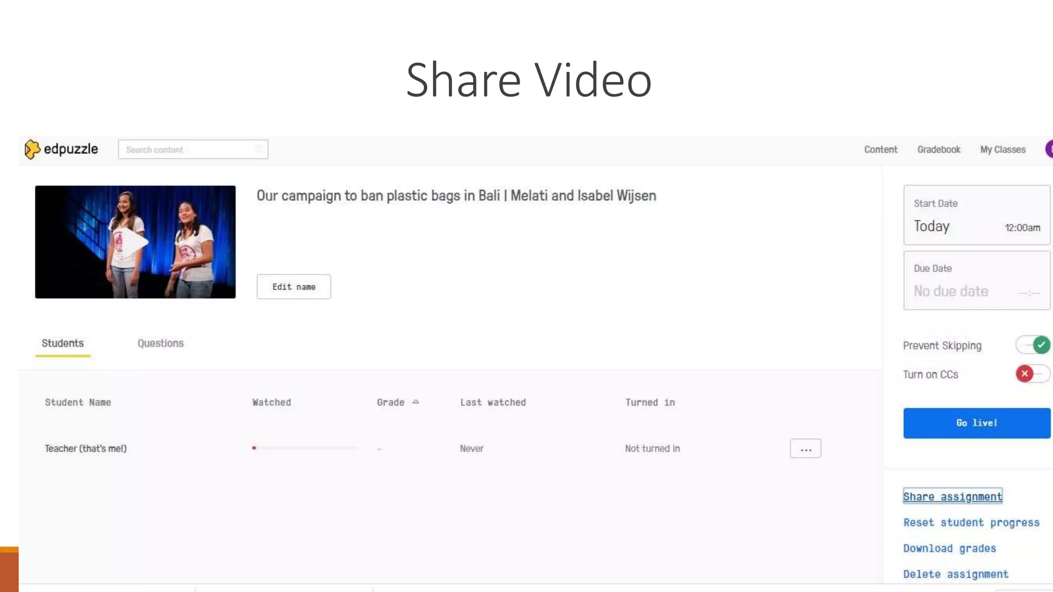 Workshop edpuzzle ppt | PPT