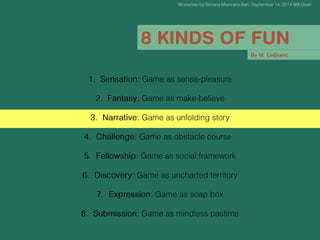 Video Game Narrative Workshop | PPTX