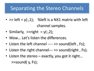 Fun with MATLAB | PPT