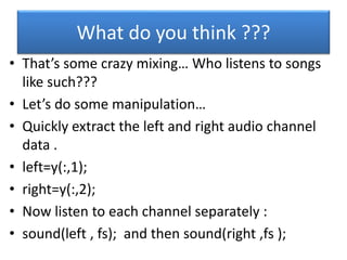 Fun with MATLAB | PPT