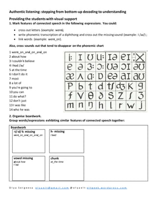 Teaching listening decoding skills (teachers' notes) | PDF