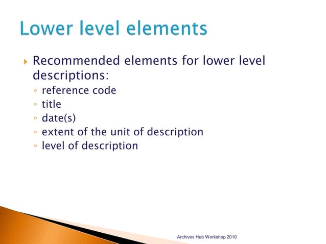 Workshop hierarchy | PPT