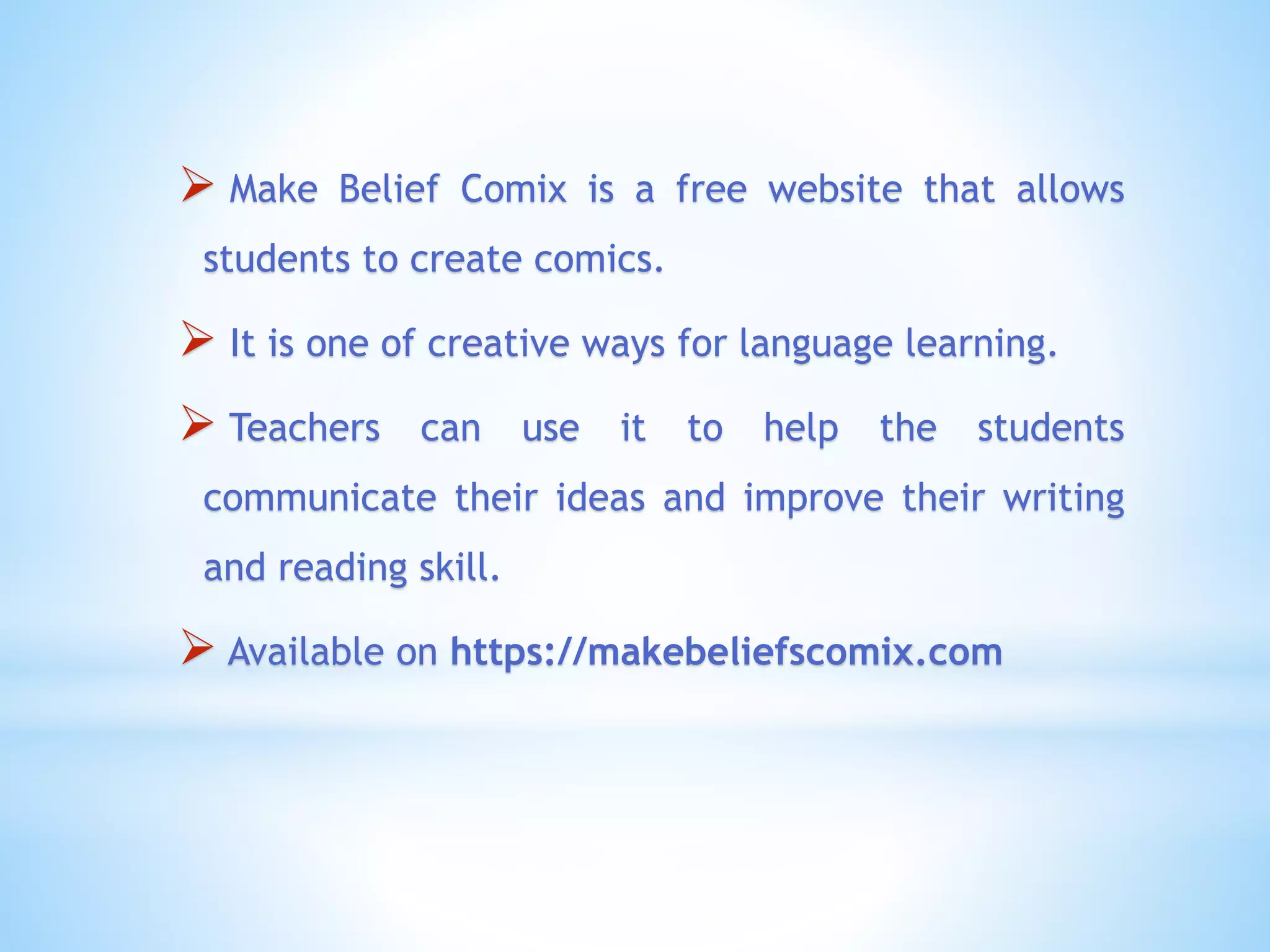 Make Belief Comix for Narrative Writing | PPTX