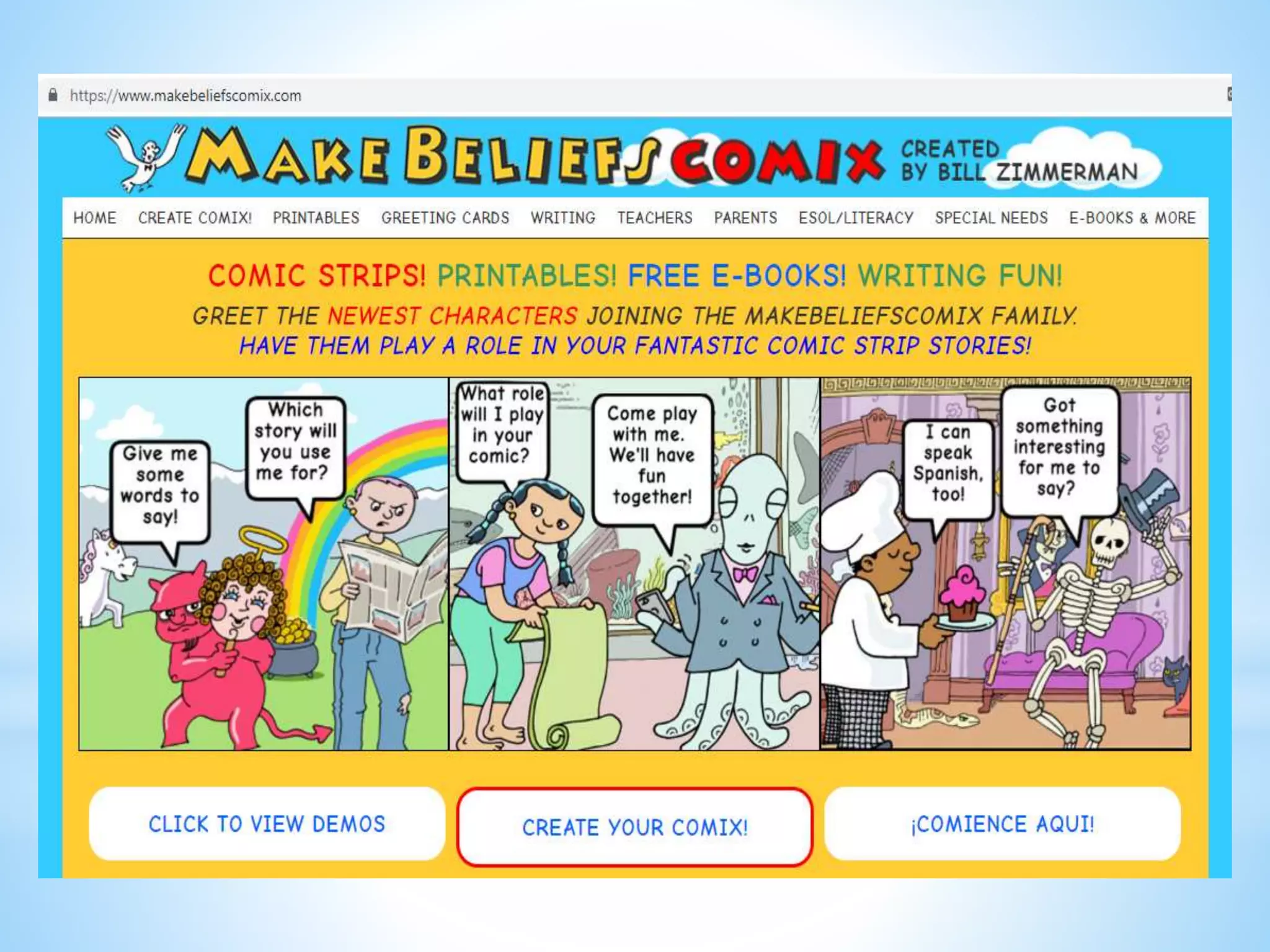 Make Belief Comix for Narrative Writing | PPTX