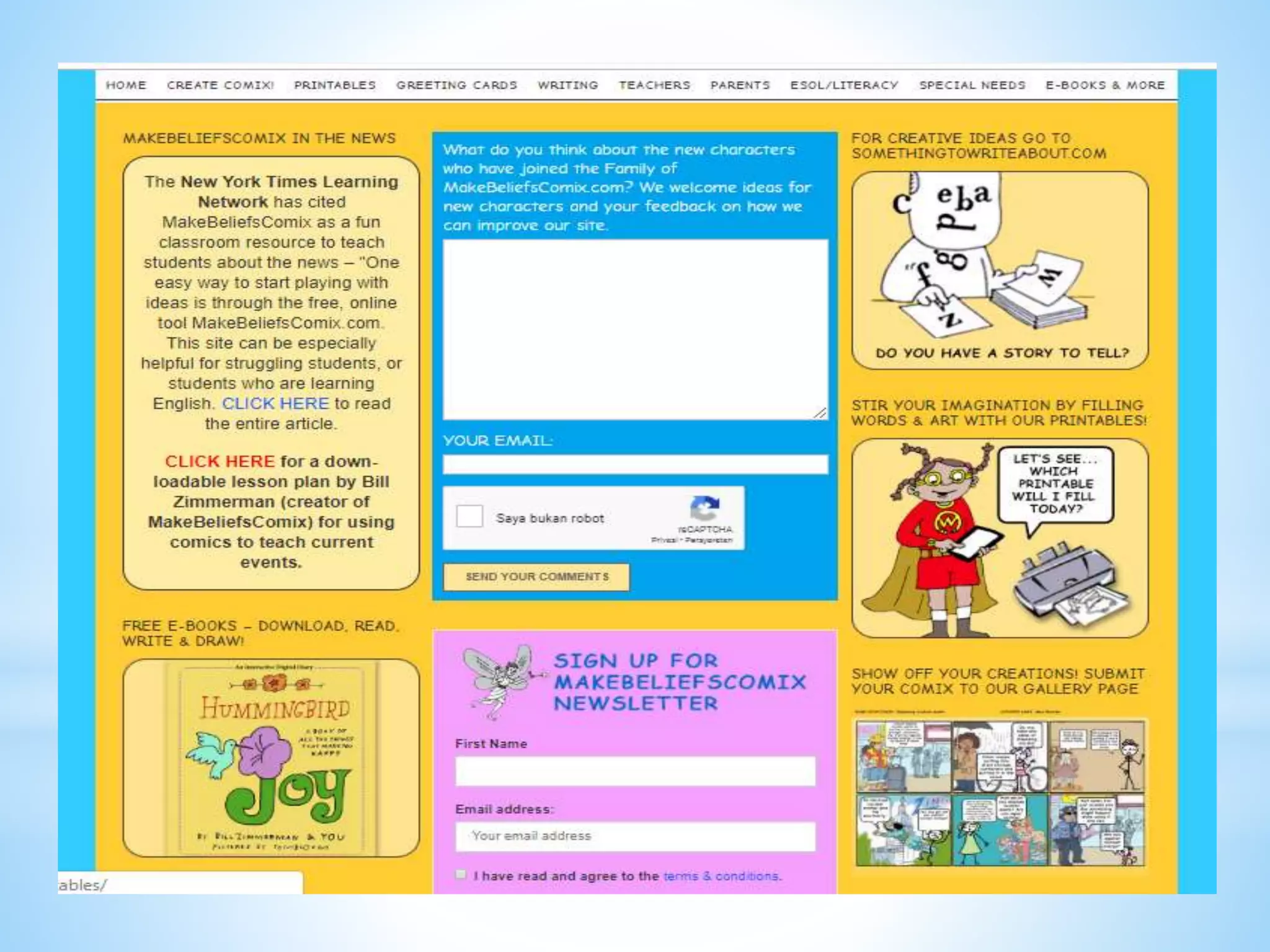 Make Belief Comix for Narrative Writing | PPTX