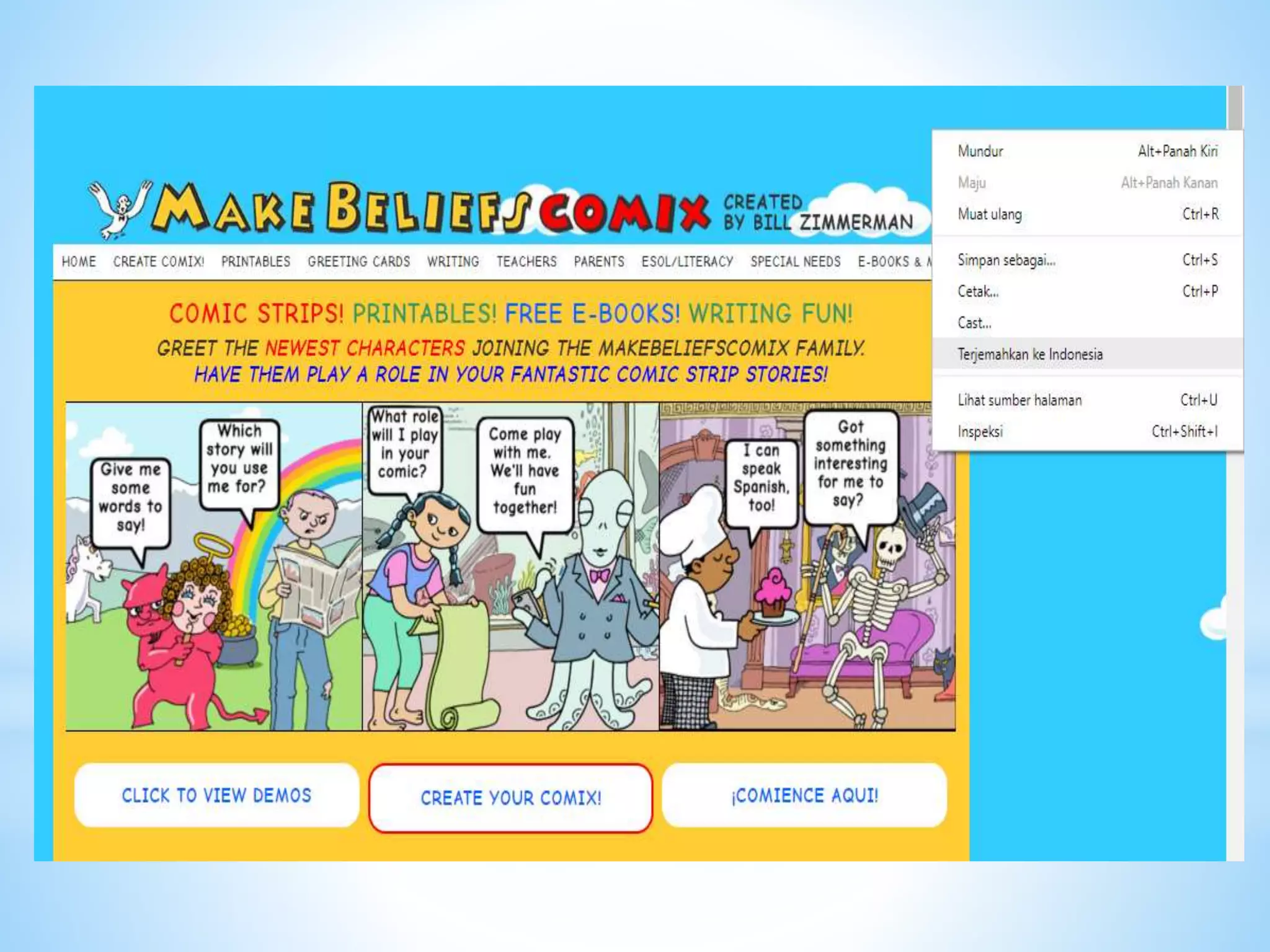 Make Belief Comix for Narrative Writing | PPTX