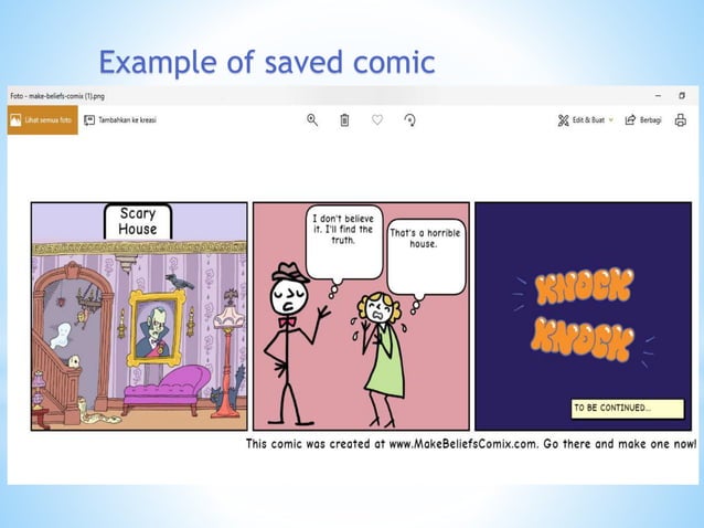 Make Belief Comix for Narrative Writing | PPT