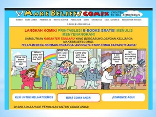 Make Belief Comix for Narrative Writing | PPTX