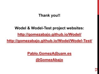 Generation of mutation testing tools with Wodel-Test | PPT