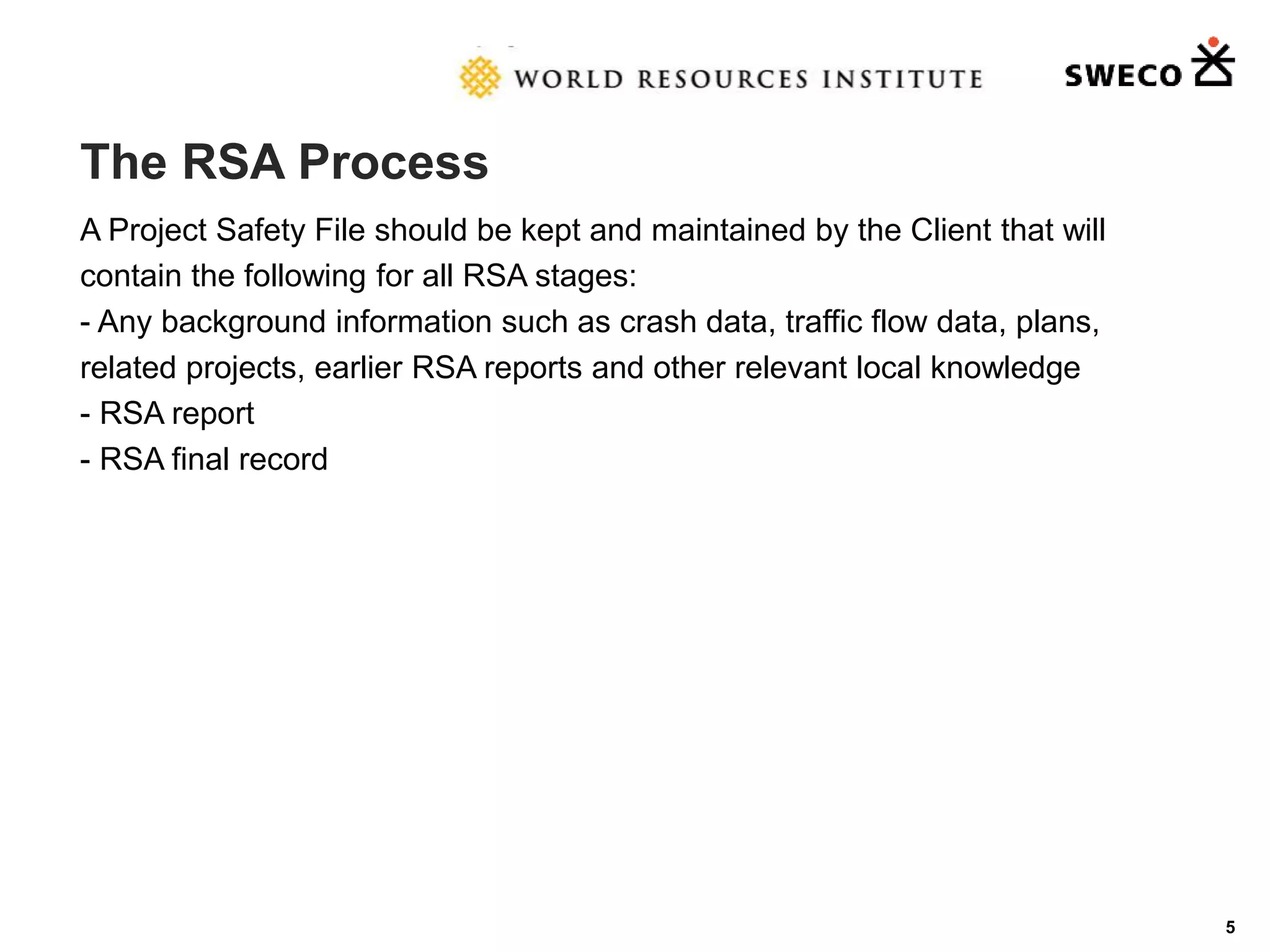 Road Safety Audit and Inspection (RSA) | PPTX