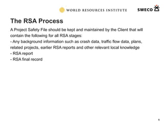 Road Safety Audit and Inspection (RSA) | PPTX