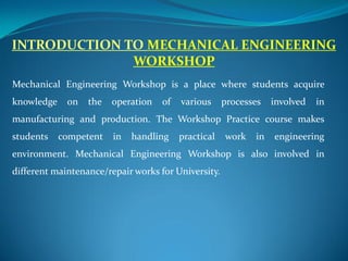 Workshop processes | PDF