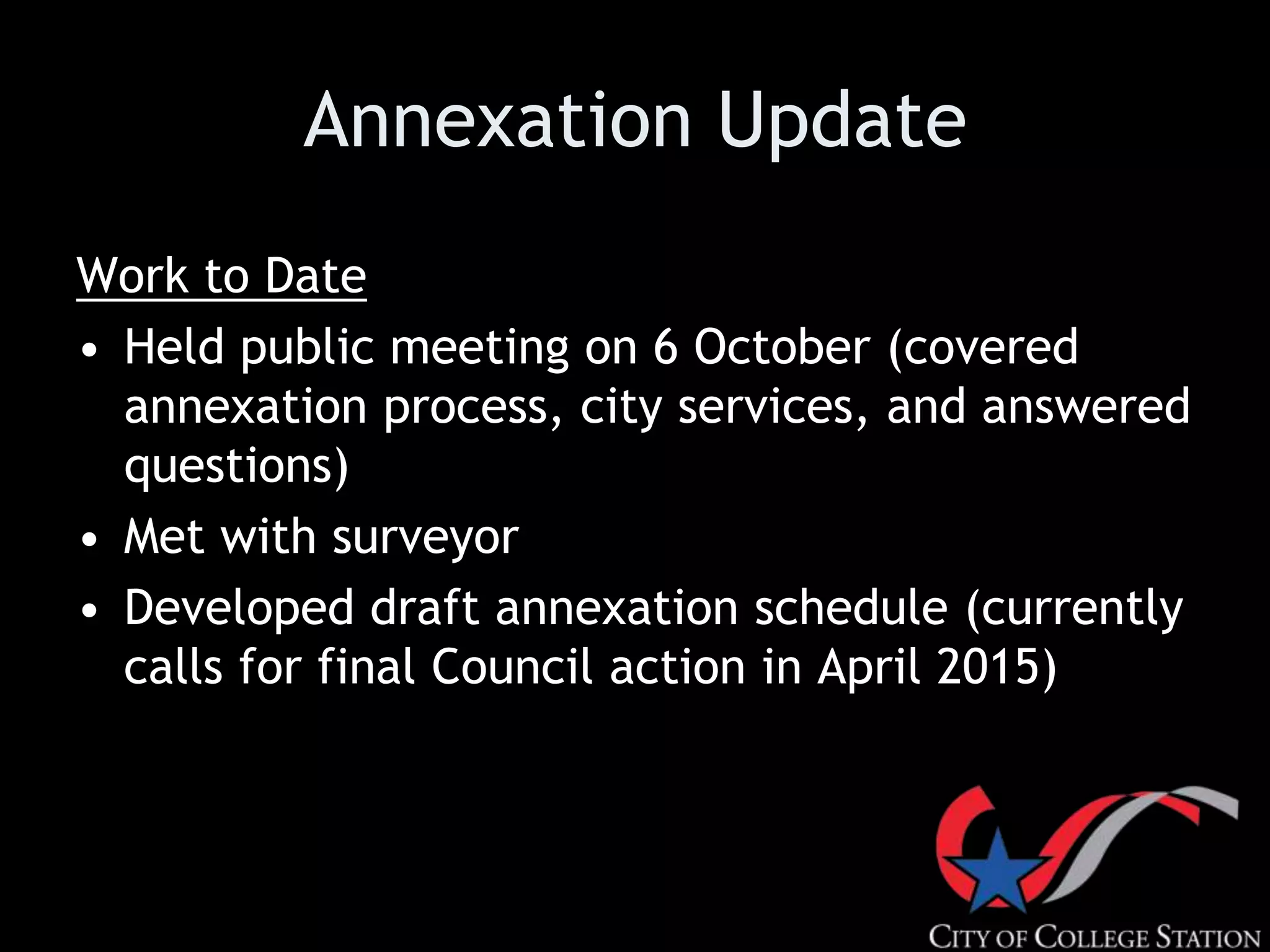 Annexation Update | PPTX