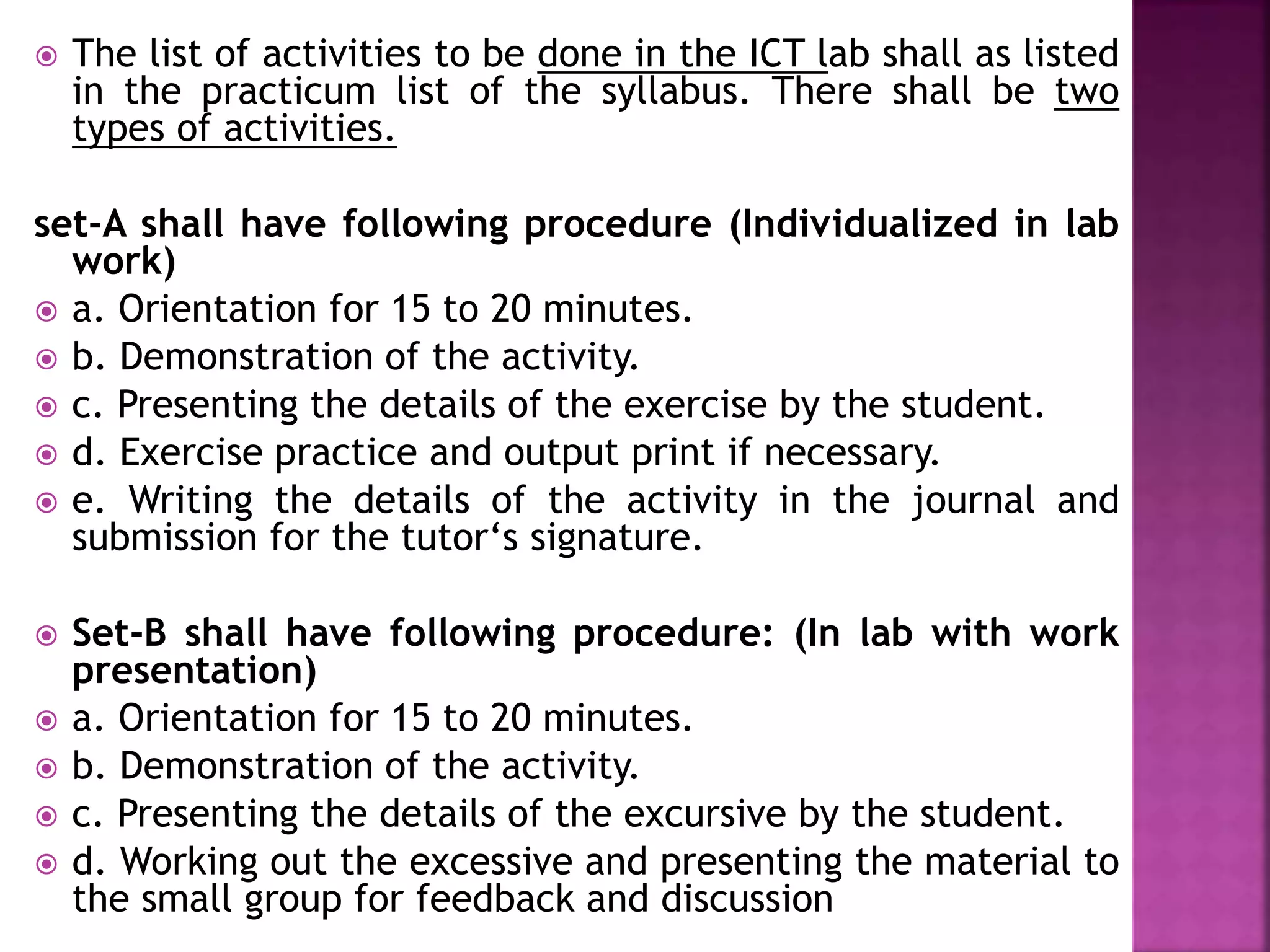 ICT use in B.Ed. Teacher Education course | PPTX
