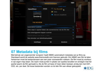 Cursus: Mediacenter in XBMC | PPTX