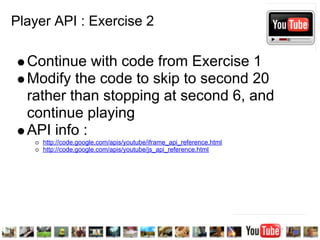 YouTube APIs Workshop | PDF