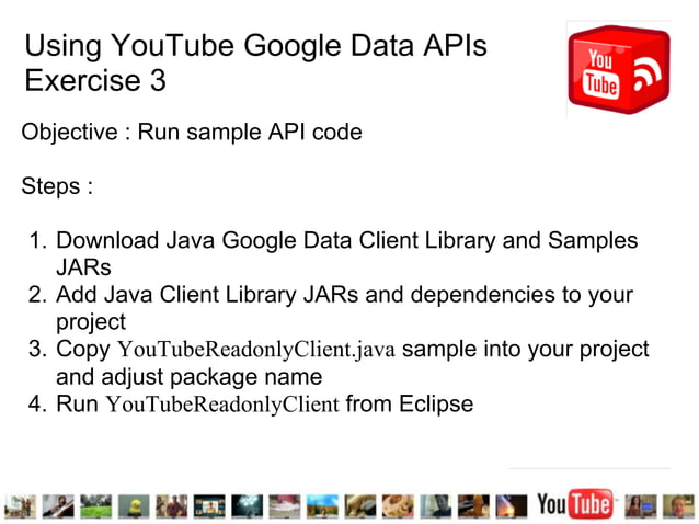 YouTube APIs Workshop | PDF