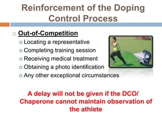 The Doping Control Process | PPTX