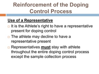 The Doping Control Process | PPTX