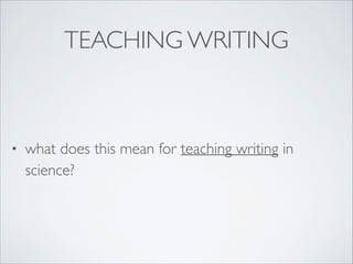 Composing Science: Using Writing Effectively in Science Classrooms | PDF