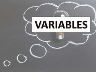 Different types of variables | PPTX